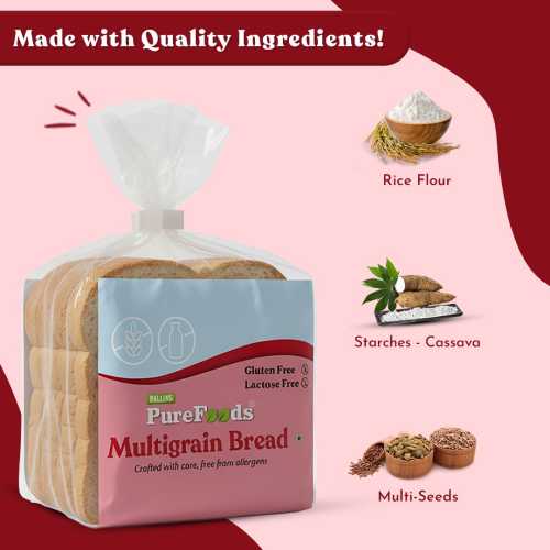 Buy Multigrain Bread (Gluten-Free and Lactose-Free) - Pack of 2 Online